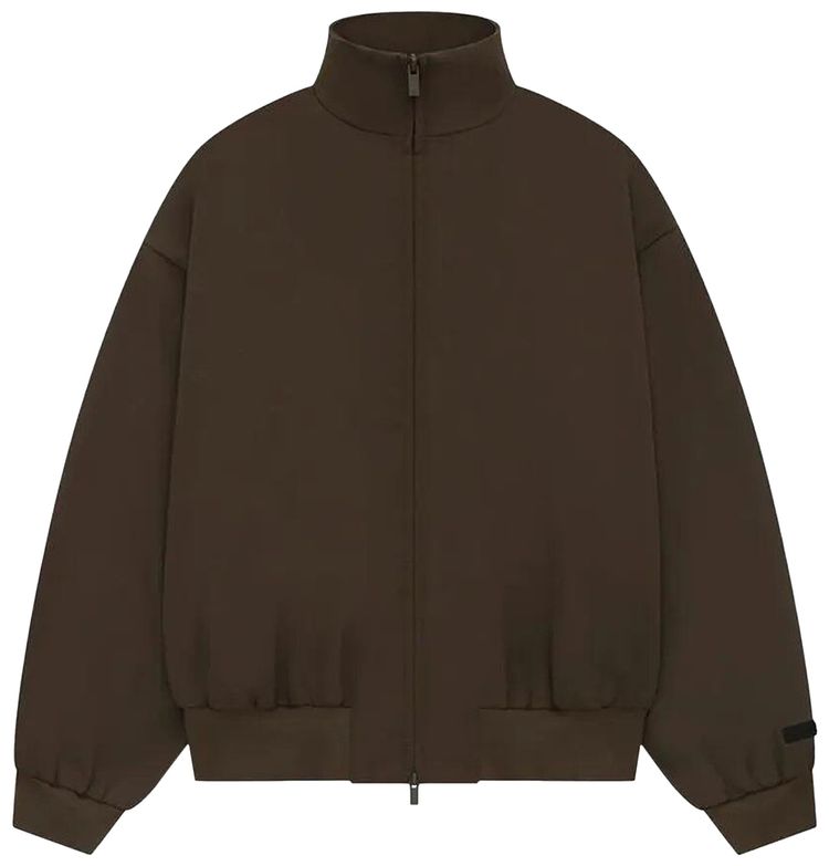 Buy Fear of God Essentials Bonded Nylon Bomber Jacket 'Brown ...