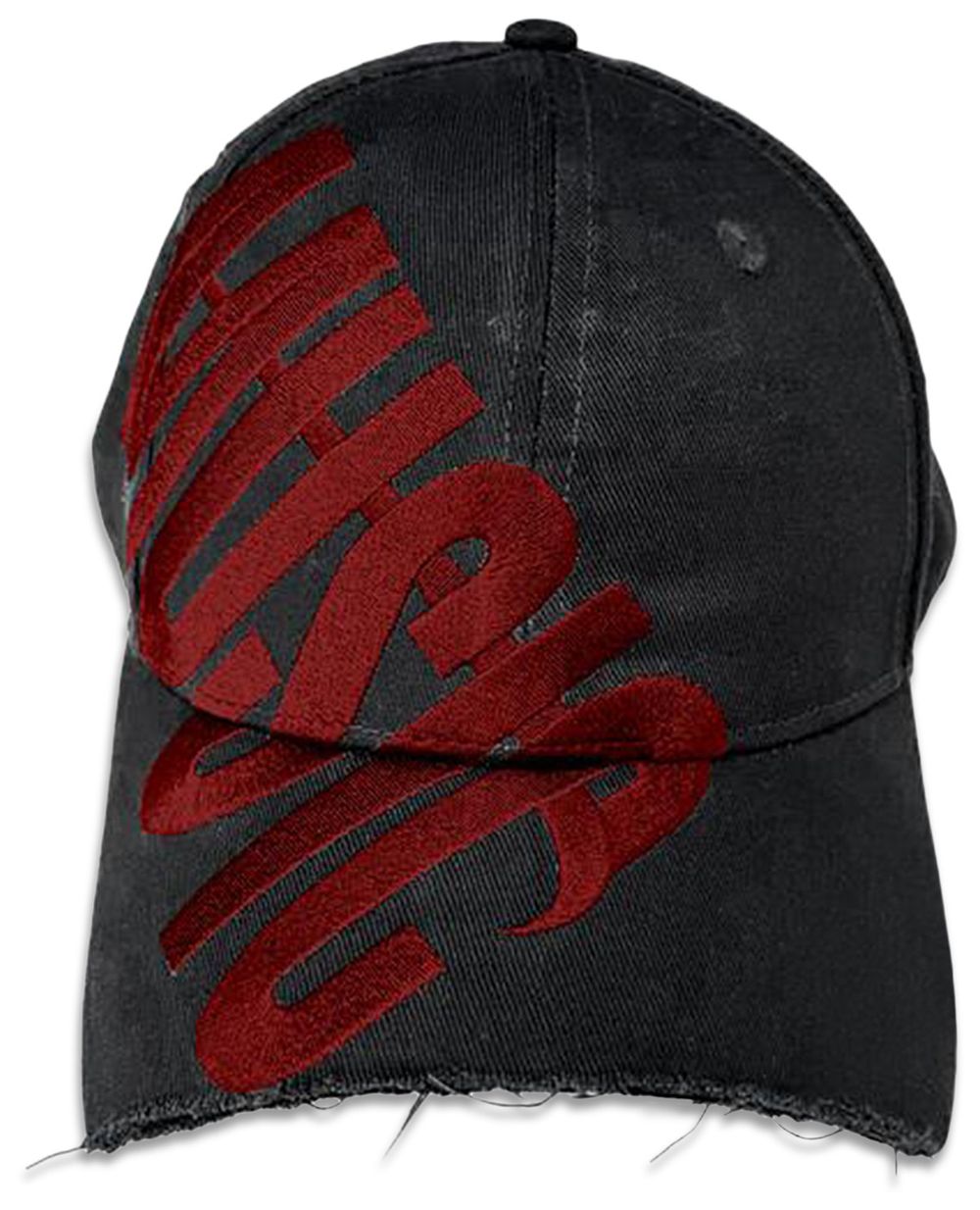 Buy Playboi Carti IAM Red Music Logo Hat 'Black' - 837801079 | GOAT AU