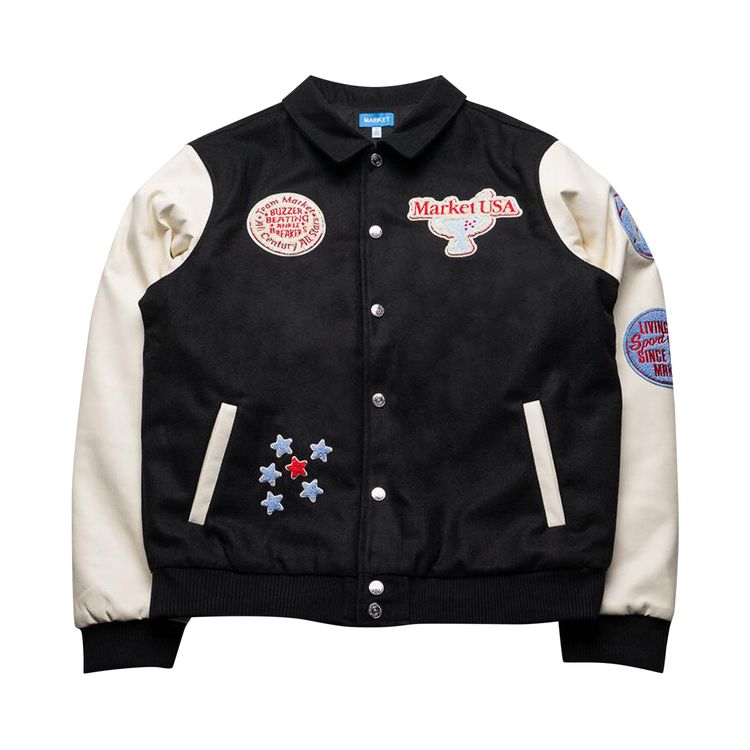 Buy Market 1990 Varsity Jacket 'Multicolor' - 389000164 MULT | GOAT