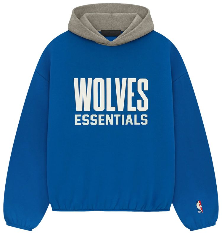 Buy Fear of God Essentials x NBA Minnestota Timberwolves Hoodie 'Blue ...