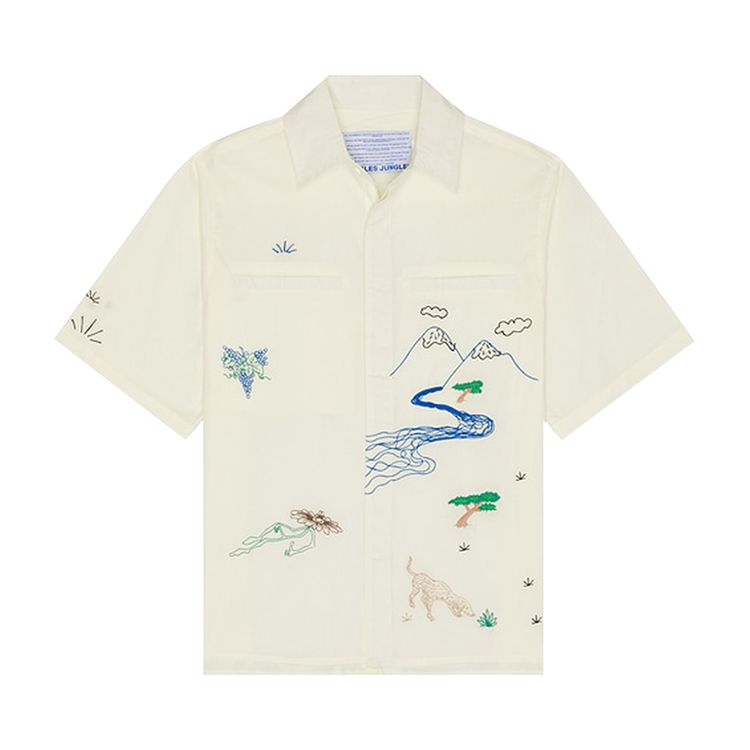 Buy Jungles Good Thoughts Button Up Shirt 'Birch' - SSB TGT BIRC | GOAT