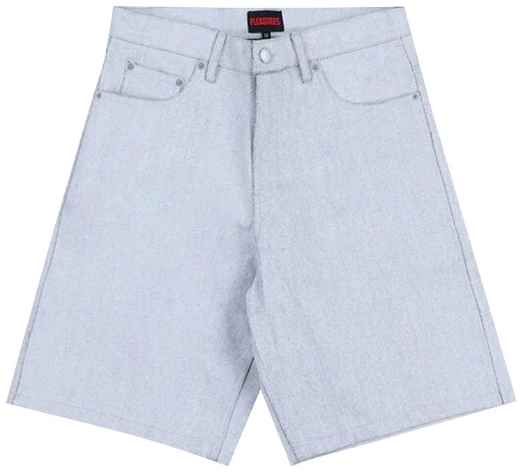 Buy Pleasures Whiteout Baggy Jorts 'Off White' - P25SP031 OFF | GOAT