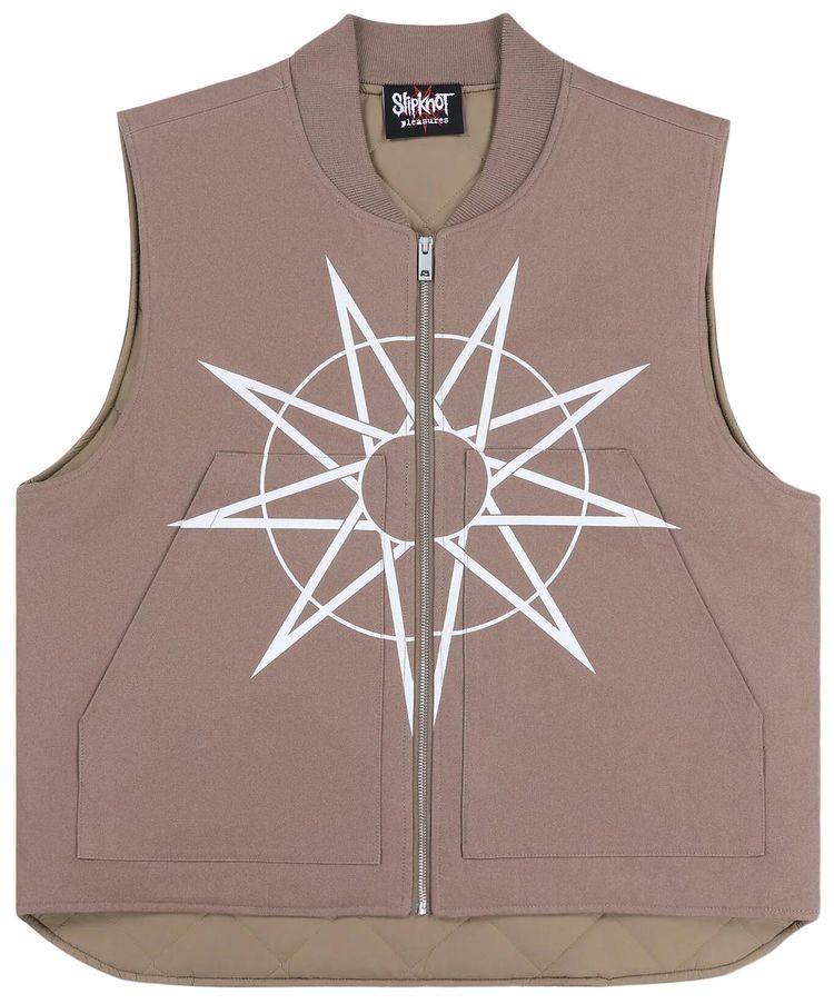 Buy Pleasures Goat Padded Vest 'Beige' - P25SK003 BEIG | GOAT