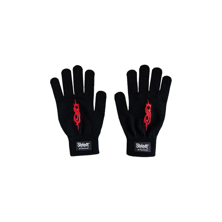 Buy Pleasures Cult Knit Gloves 'Black' - P25SK022 BLAC | GOAT