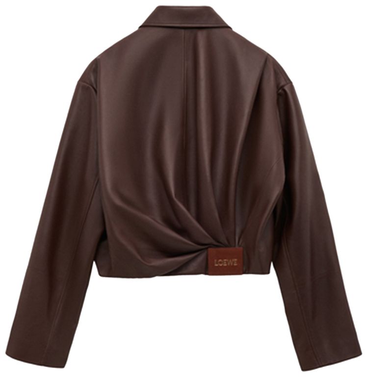 Buy Loewe Draped Jacket 'Chocolate Brown' - S540Y34L30 3270 | GOAT