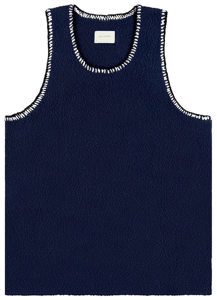 Buy Aimé Leon Dore Slub Knit Tank Top 'Navy' - SS25KS007 NAVY | GOAT