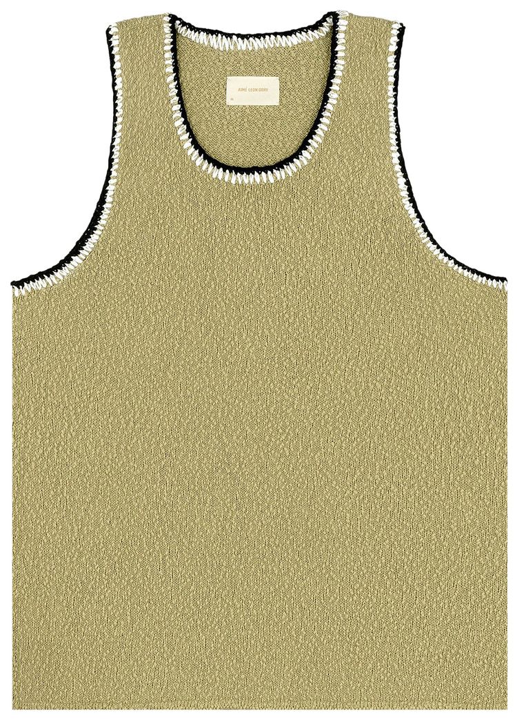 Buy Aimé Leon Dore Slub Knit Tank Top 'Seagrass' - SS25KS007 SEAG | GOAT