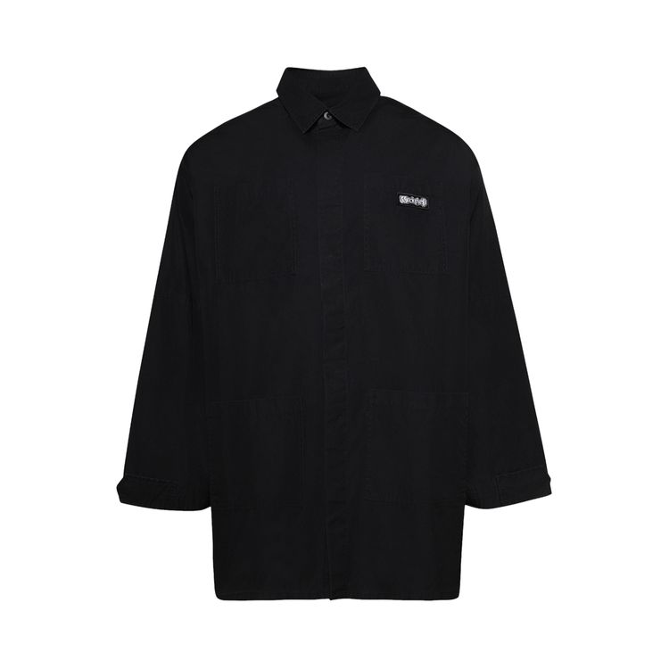 Buy 032C Intermission Cargo Overshirt 'Black' - S25 URW 1402 000 BLAC | GOAT