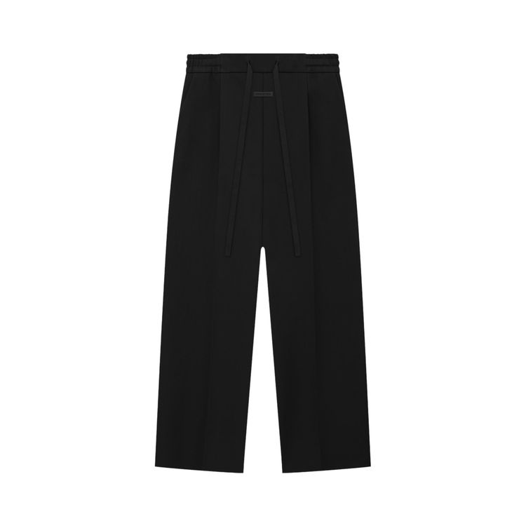 Buy Fear of God Drawstring Wide Leg Pant 'Black' - FGE240 407WCT 001 | GOAT