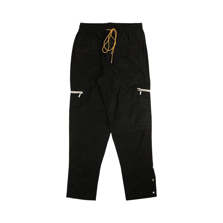 Buy Rhude Drawstring Casual Cargo Pants 'Black' - U07MS20054 | GOAT