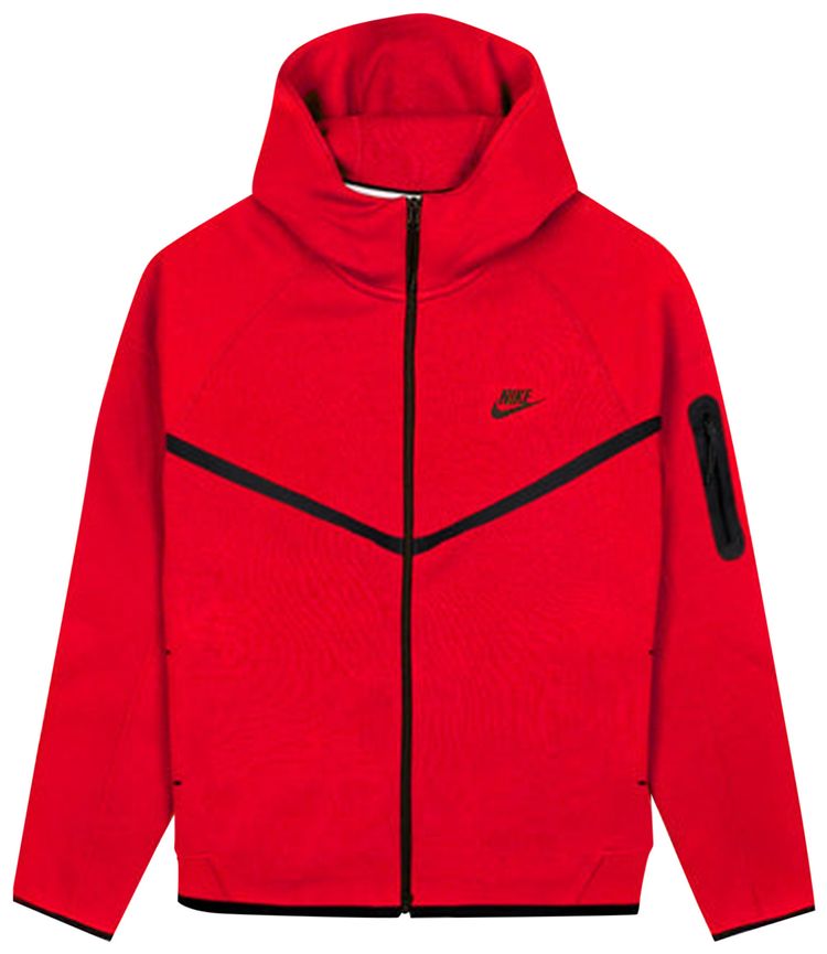 Buy Nike Tech Full Zip Windrunner Hoodie 'Gym Red/Black' - HV0949 687 ...