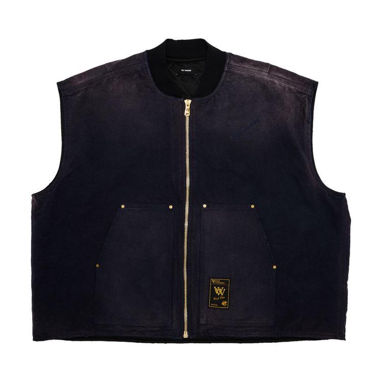 Buy Willy Chavarria Stockton Vest 'Peacoat' - WCJKT0003 014 PEAC | GOAT