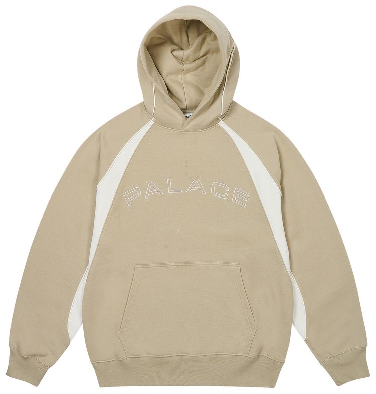 Buy Palace Piped Panel Hood 'Stoney Grey' - P28CS022 | GOAT