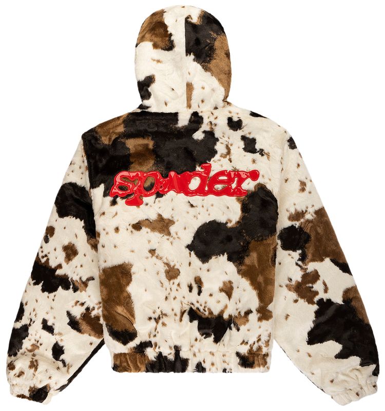 Buy Sp5der Faux Fur Jacket 'Cow Print' - 02406 1SS2506SFFJCP COW | GOAT SA