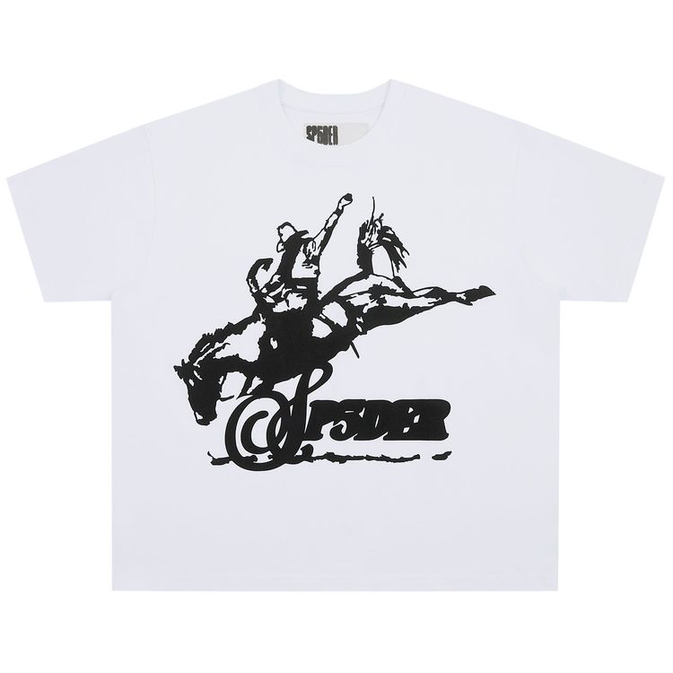 Buy Sp5der Rodeo Hw Tee 'White' - 02406 1SS2504SRHTW WHIT | GOAT