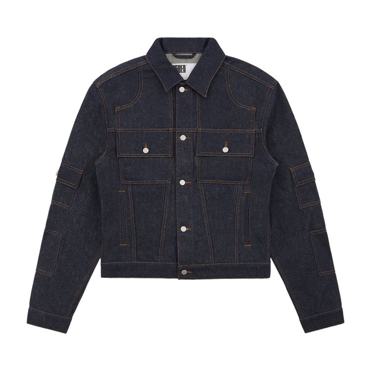 Buy Sp5der Denim V3 Truck Jacket 'Indigo Denim' - 02406 1SS2506SDVTJI ...