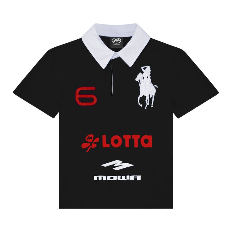 Buy Mowalola ATL Polo 'Black' - 05083 1SS2404MAPB BLAC | GOAT AU