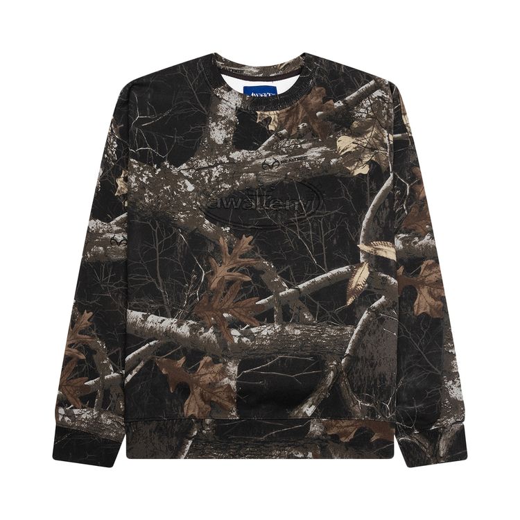 Buy Awake NY Debossed Crewneck 'Shadow' - AWK SP25 CN001 SHAD | GOAT