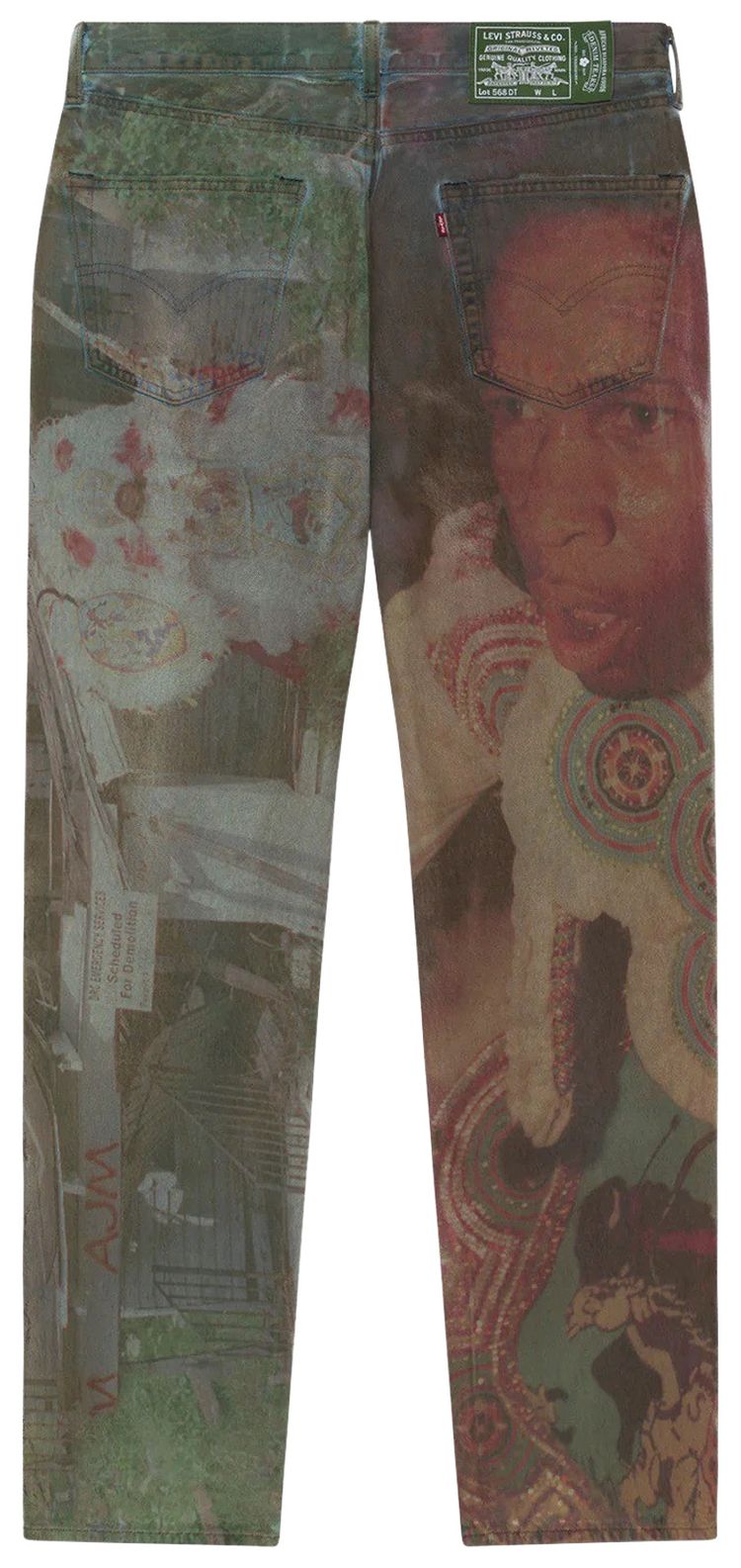 Buy Denim Tears x Levi's Denim Tears Big Chief Demond 568 Denim Jeans ...