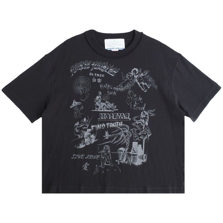 Buy Jungles Scribbles Tee 'Black' - SS SCRB BLAC | GOAT