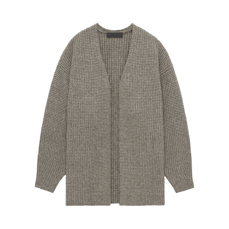 Buy Fear of God Essentials Knit Long Cardigan 'Heather Grey ...