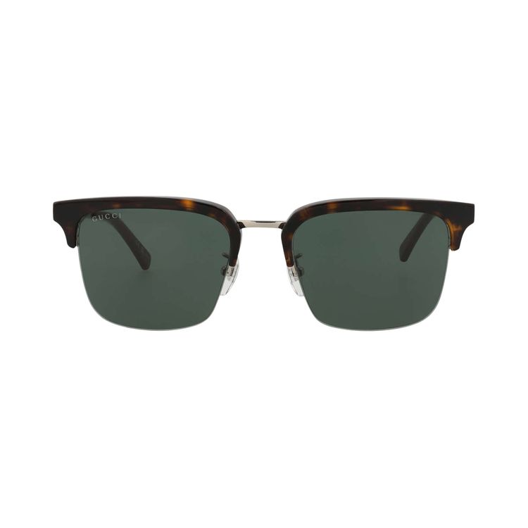 Buy Gucci Square Sunglasses 'Havana/Silver/Green' - GG1226S 003 | GOAT