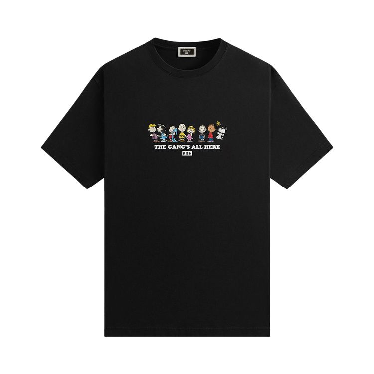 Buy Kith For Peanuts Gang's All Here Tee 'Black' - KHM033394 001 | GOAT
