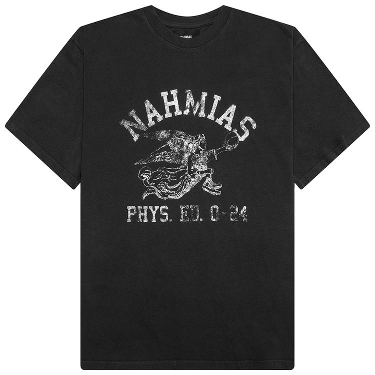 Buy Nahmias Phys. Ed. Boxy T-Shirt 'Off Black Jersey' - Y10 T23F16 024 ...
