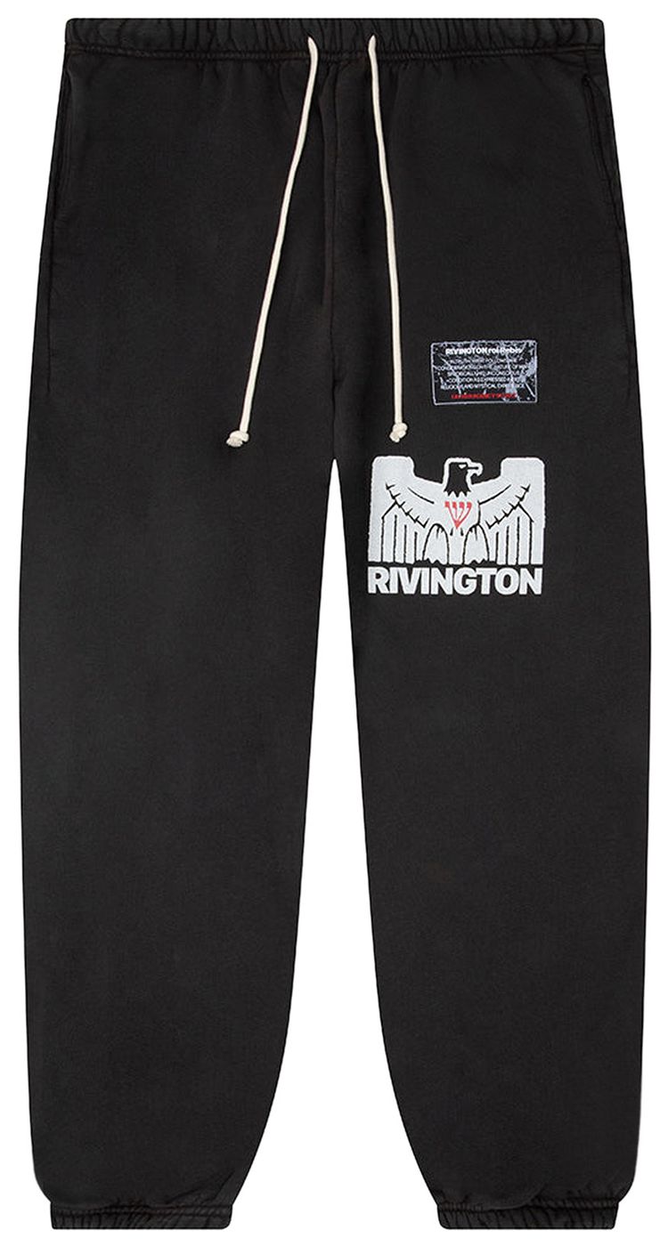 Buy RIVINGTON roi Rebis Flag Sweatpants 'Black' - FLAG SP00 BLAC | GOAT