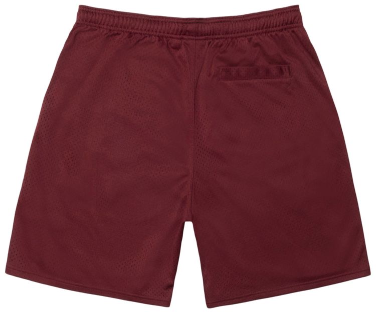 Buy Stussy Basic Mesh Short 'Dark Red' - 112335 DARK | GOAT