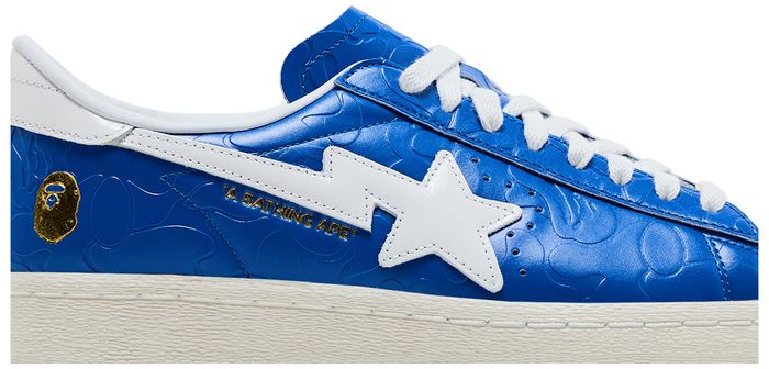 Buy BAPE x adidas Superstar Vintage 'Blue White' - JR2702 | GOAT