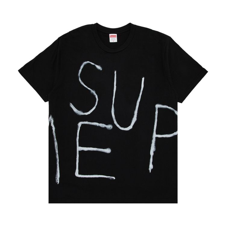 Buy Supreme Painted Tee 'Black' - SS25T58 BLACK | GOAT
