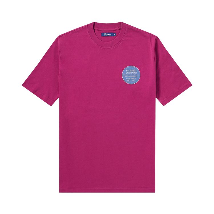 Buy Thames Infinity Plaque T-Shirt 'Dark Pink' - T7TS006 | GOAT