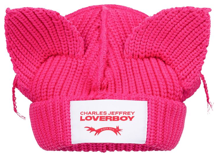Buy Charles Jeffrey Loverboy Chunky Ears Beanie 'Pink' - 54130305 | GOAT