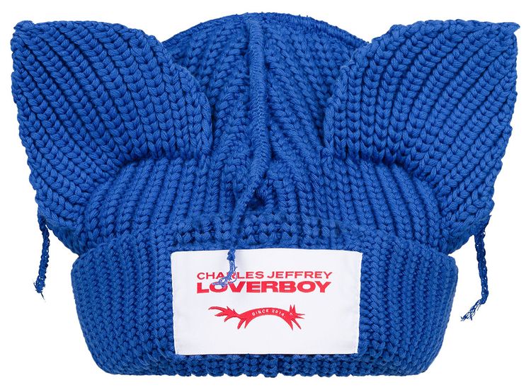 Buy Charles Jeffrey Loverboy Chunky Ears Beanie 'Blue' - 54130301 | GOAT