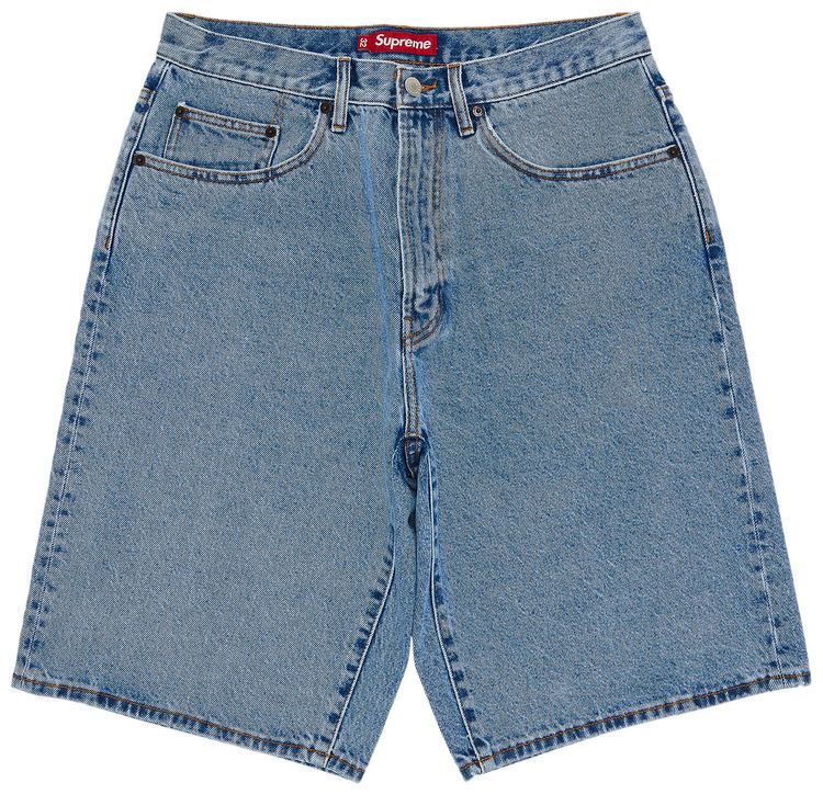 Buy Supreme Baggy Denim Short 'Washed Indigo' - SS25SH8 WASHED INDIGO ...