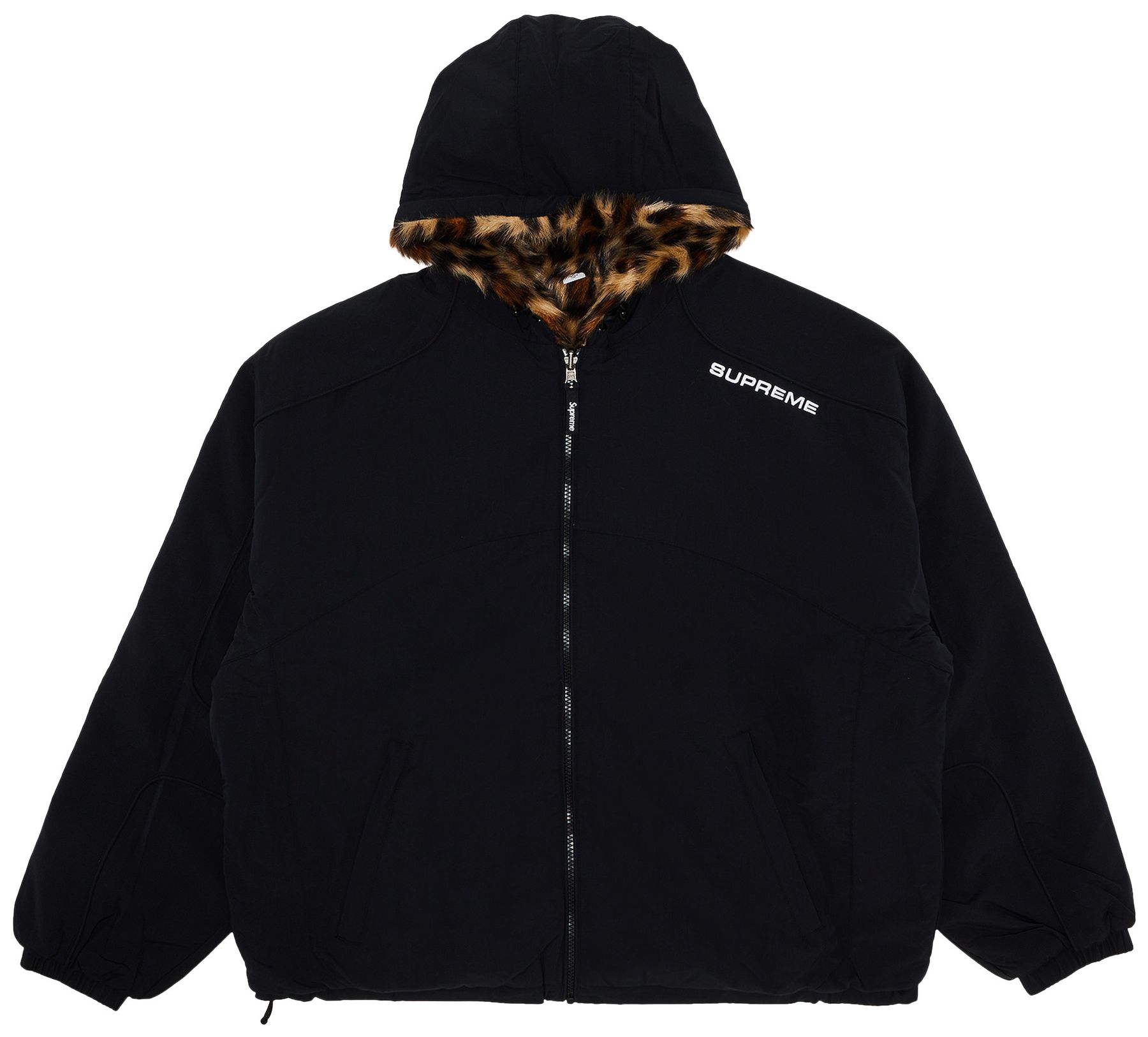Buy Supreme Faux Fur Reversible Hooded Track Jacket 'Black' - SS25J67 ...