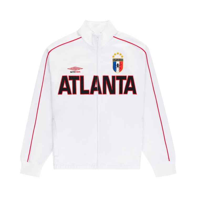 Achetez des Sp5der Atlanta Track Jacket 'White' - JK007SS25WHT | GOAT FR