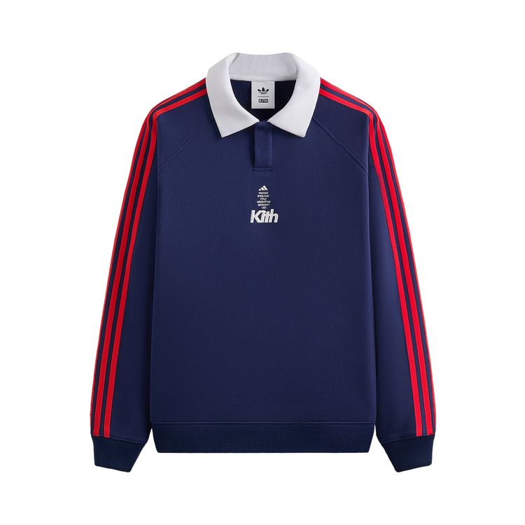 Buy Kith For Adidas Football Pullover 'Blue' - JF3230 | GOAT