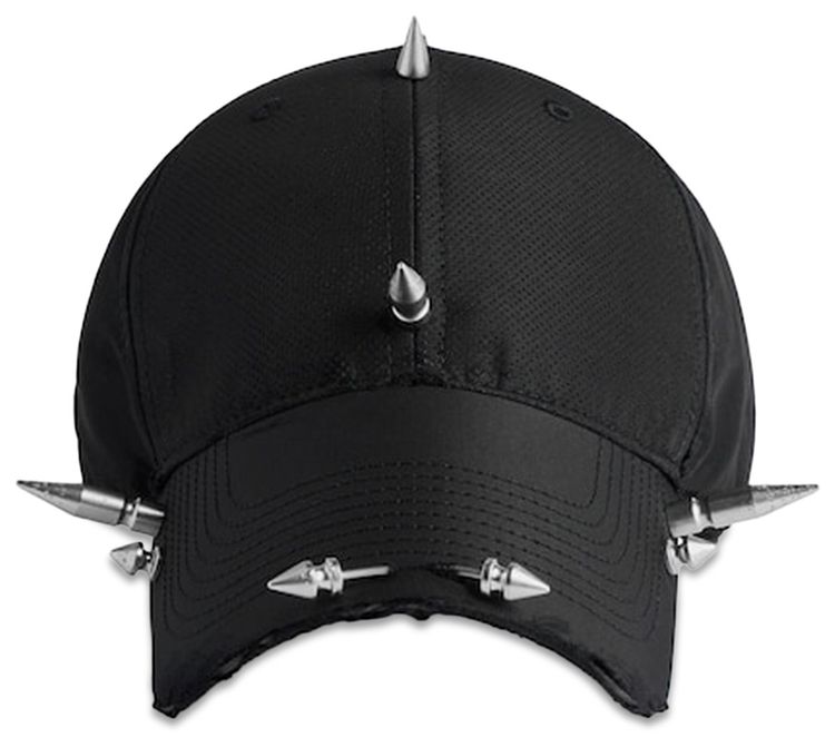 Buy Balenciaga Perforated Spike Cap 'Black' - 830565 4F1B6 1000 | GOAT