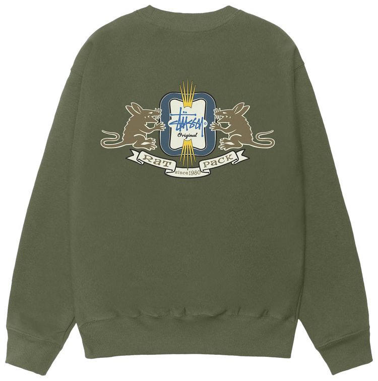 Buy Stussy Homebrew Crew 'Olive' - 1915140 OLIV | GOAT UK