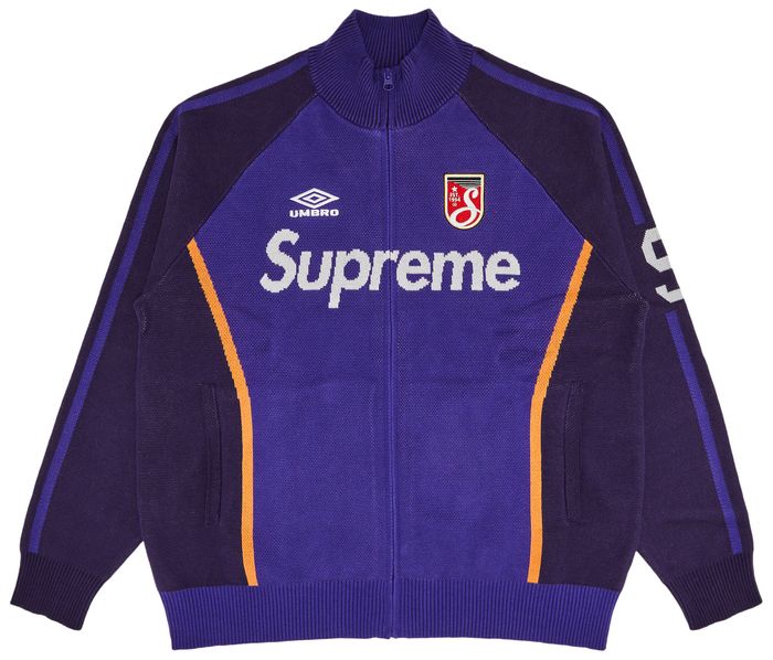 Buy Supreme x Umbro Zip Up Sweater 'Purple' - SS25SK12 PURPLE | GOAT