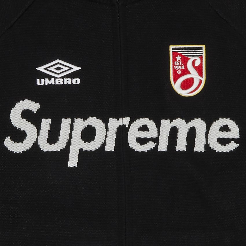 Buy Supreme x Umbro Zip Up Sweater 'Black' - SS25SK12 BLACK | GOAT UK