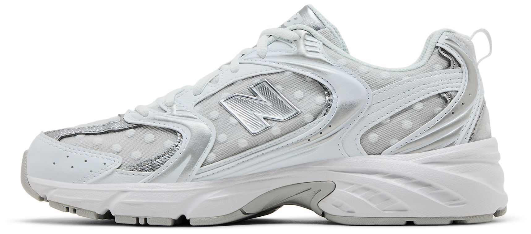 Buy New Balance 530 'White Silver Metallic Polka Dots' - U530HFW | GOAT