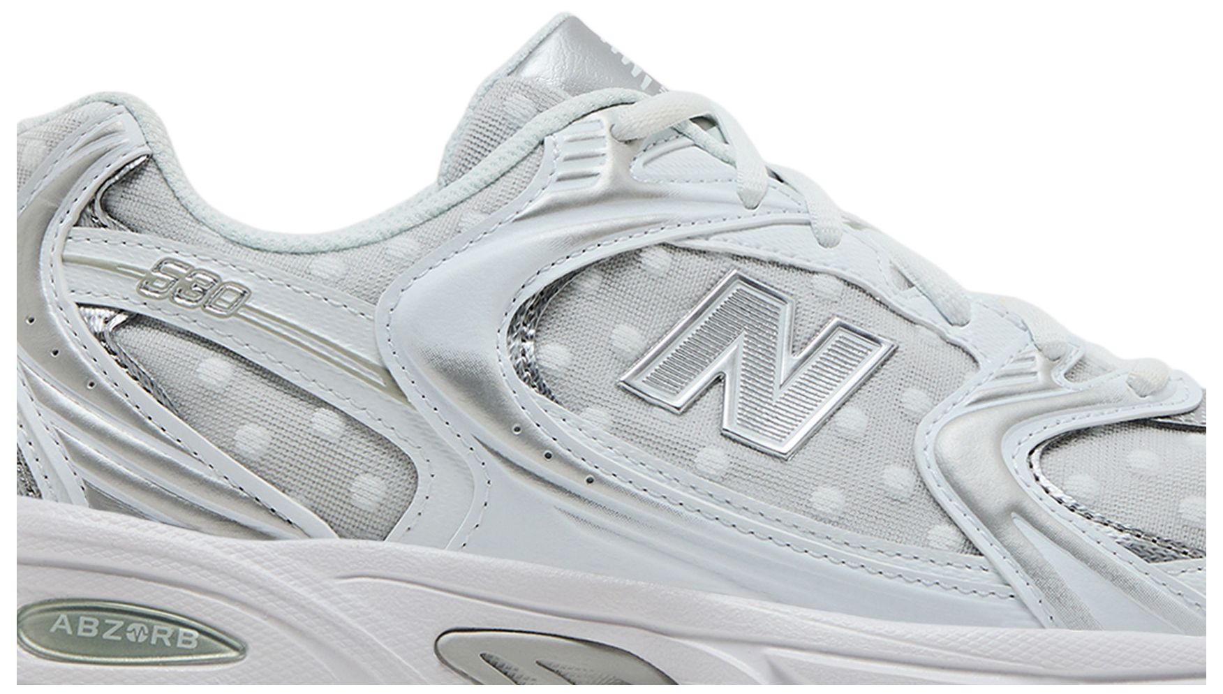 Buy New Balance 530 'White Silver Metallic Polka Dots' - U530HFW | GOAT