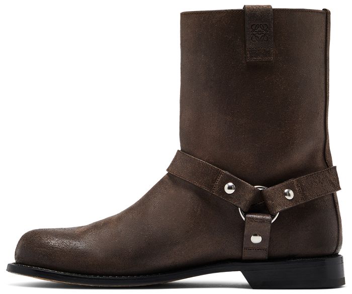 Buy Loewe Campo Biker Boot 'Dark Brown' - M816285XBA 3110 | GOAT