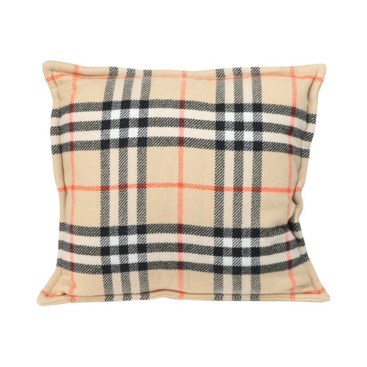 Buy Burberry Large Vintage Check Throw Pillow 'Sand' - 8096545 | GOAT