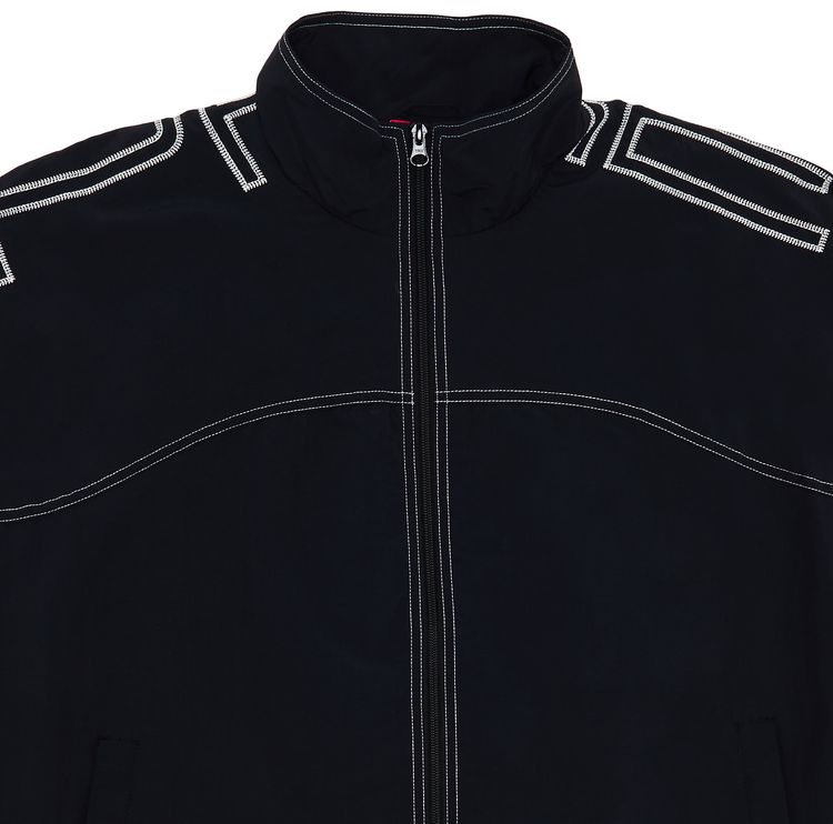 Buy Supreme Spellout Embroidered Track Jacket 'Black' - SS25J69 BLACK ...