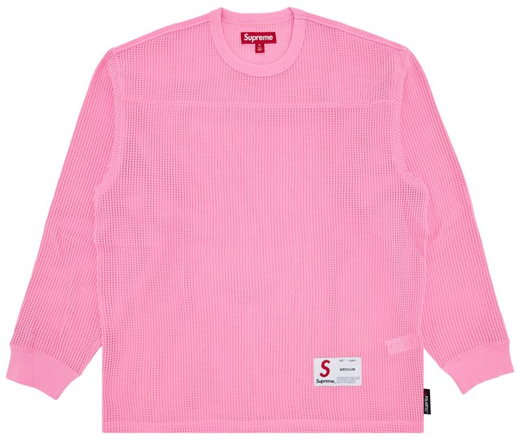 Buy Supreme Polartec Mesh Long-Sleeve Football Top 'Pink' - SS25KN53 ...