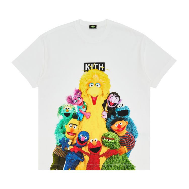 Buy Kith x Sesame Street Group Hug Tee 'White' - KHM033086 101 | GOAT